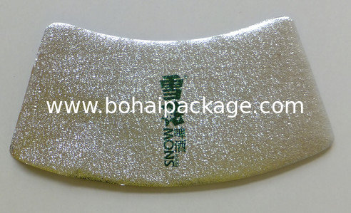 Aluminum beer neck label foil size 105*105 mm  private label beer  neck label foil