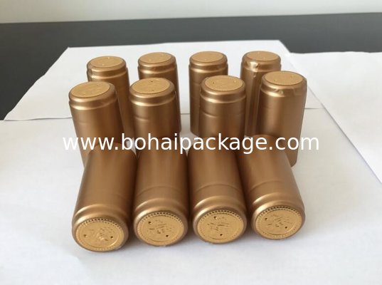 Printed PVC bottle foil capsules Custom Champagne bottle capsules red wine bottle aluminum foil capsule View larger imag