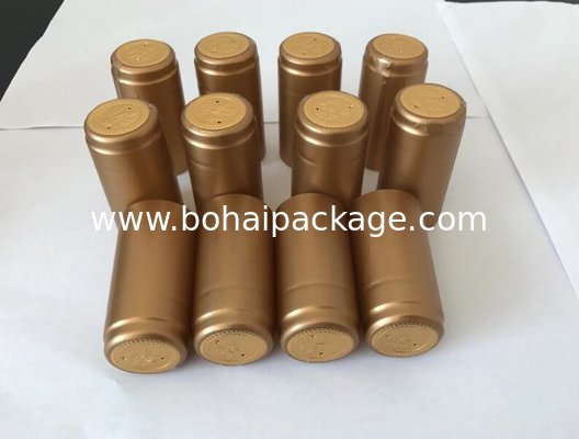 Beautiful PVC Heat Shrink Capsule for Vodka Caps custom design black golden   PVC heat shrinkable film wine capsule