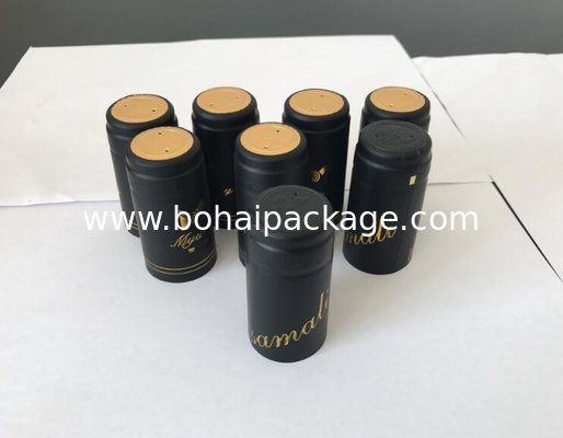 Custom PVC Capsule Heat Shrinker Red Wine Bottle Seals Printing Logo Caps