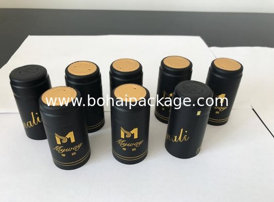 Custom PVC Capsule Heat Shrinker Red Wine Bottle Seals Printing Logo Caps