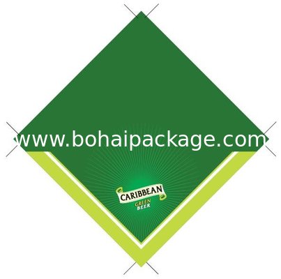 Professional Aluminum Foil beer neck label supplier from China  105*105 mm square aluminum foil beer neck label