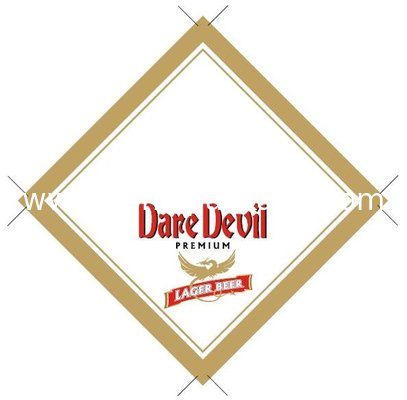 Professional Aluminum Foil beer neck label supplier from China  105*105 mm square aluminum foil beer neck label