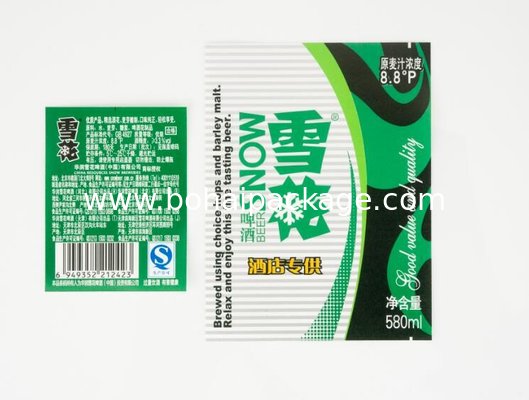 Waterproof Frozen Resistance Custom Printing Beer Bottle Labels For Glass Bottles