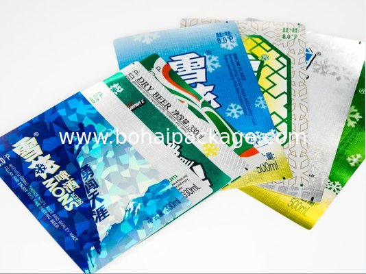 beer labels made of metallize paper for beer label, high quality beer labels Competitive price embossed metalized paper