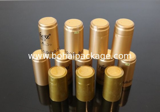 Printed PVC bottle foil capsules Custom Champagne bottle heat shrink capsules