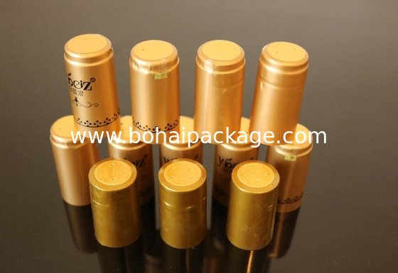 Printed PVC bottle foil capsules Custom Champagne bottle heat shrink capsules