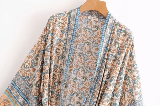 Bohemian Inspirated Oversized Cotton Kimono