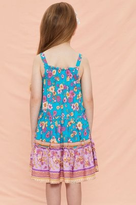 MOMMY KIDS BOHO RUFFLE DRESS