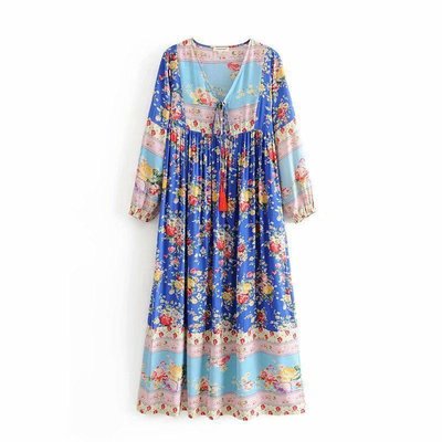 Wholesales Bohemian Long Cotton Dress