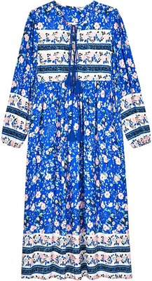 Customize Floral Print Boho Dress