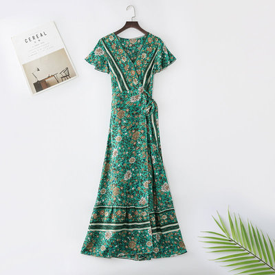 Factory Wholesales SPRING WRAP DRESS