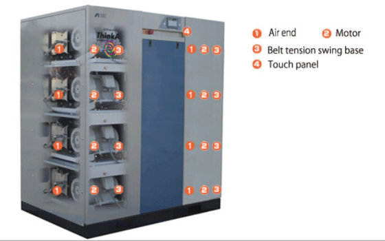 22kw Anest Iwata oil free scroll air compressor 8bar from Japan for hospital project