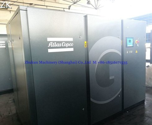 132kw Atlas copco screw air compressor 8bar for Industrial purified water best sale