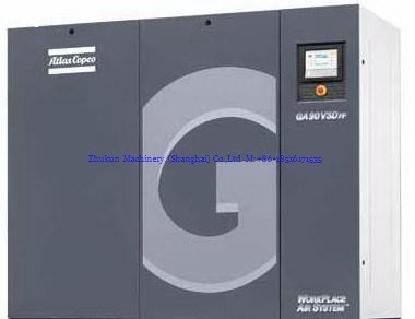 90kw air cooling top quality 8bar Atlas copcoGA90 FF air screw compressor for auto parts production