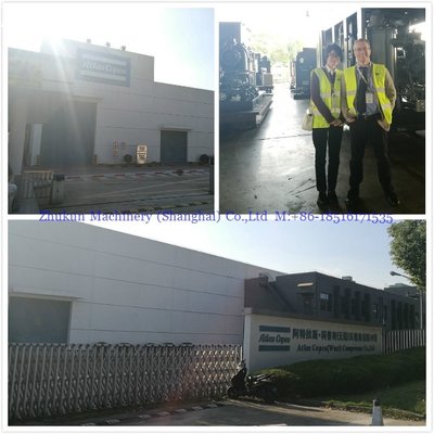 90kw air cooling top quality 8bar Atlas copcoGA90 FF air screw compressor for auto parts production