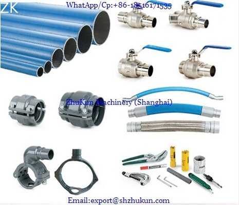 Easy and fast installation aluminium pipe tube for compressed air for texitle industry diameter 80mm