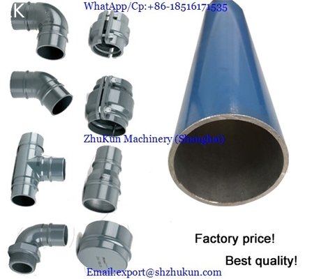 Easy and fast installation aluminium pipe tube for compressed air for texitle industry diameter 80mm