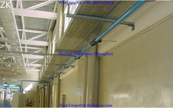 Easy and fast installation aluminium pipe tube for compressed air for texitle industry diameter 80mm