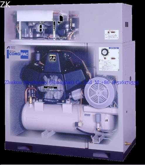 11kw high pressure Anest Iwata oil less piston air compressor 14bar for bottle blowing machine