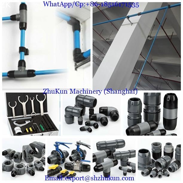 Easy fast installation aluminium air pipe tube/conduit joint/air pipe accessories for compressor