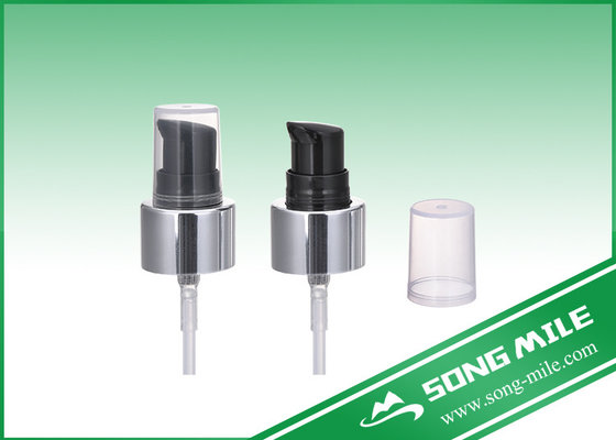 Black Silver Aluminum Treatment Cream Dispenser Pump in Size 24/410,28/410 supplier