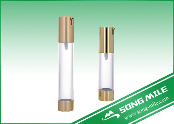 Airless Pump Bottle Silver Frosted Airless Sprayer Bottle 15ml 30ml supplier