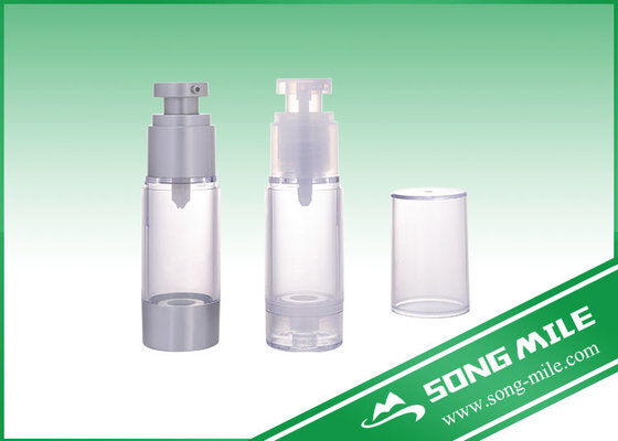 Cheap Transparent 15ml PP Plastic Cosmetic Airless Bottle supplier