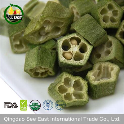 Chinese Qualified Supplier Freeze Dried Okra Cross Cut