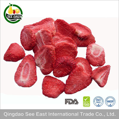 2018 Crop Freeze Dried Strawberries slice 5-7 mm No pigment No additives Sugar Free