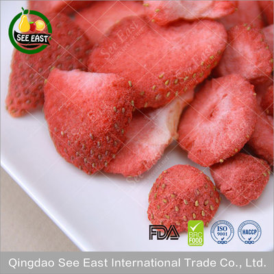 2018 Crop Freeze Dried Strawberries slice 5-7 mm No pigment No additives Sugar Free