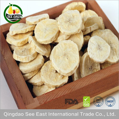 EU standard Sugar Free Freeze Dried Banana Crisp Chinese instant fruit