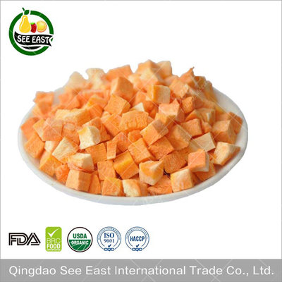 100% Natural instant vegetables Freeze Dried Carrot Dice Dehydrated Dried Carrot Cubes