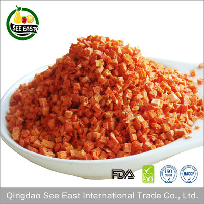 100% Natural instant vegetables Freeze Dried Carrot Dice Dehydrated Dried Carrot Cubes