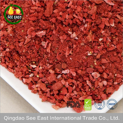 Wholesale healthy drink ingredient Chinese food freeze dried crushed strawberry powder