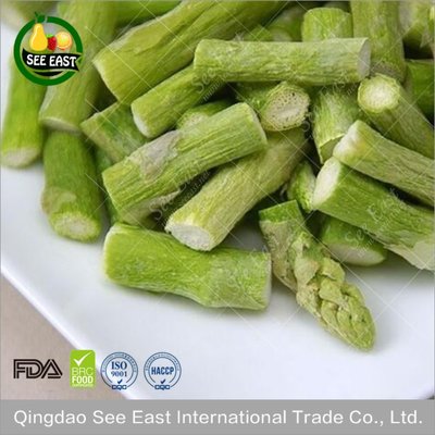 Instant  Dried Vegetables Freeze Dried Green Asparagus Tips 5-6mm