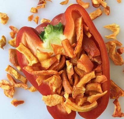 Backpacking Food Freeze Dried Red Bell Pepper Sweet Pepper 9*9 mm