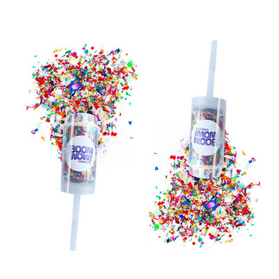 China Boomwow Coloful Push Pop Party Poppers Confetti supplier