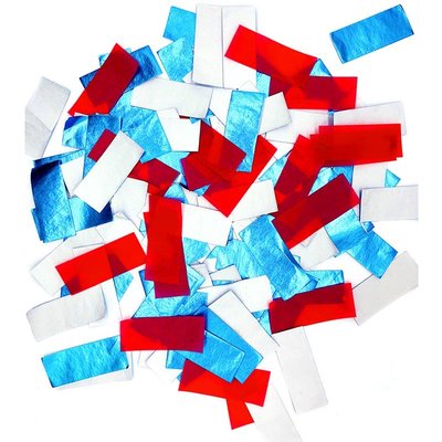 patent new products SHINY BLUE+WHITE+RED SLIPS 100% biodegradable for confetti popper supplier
