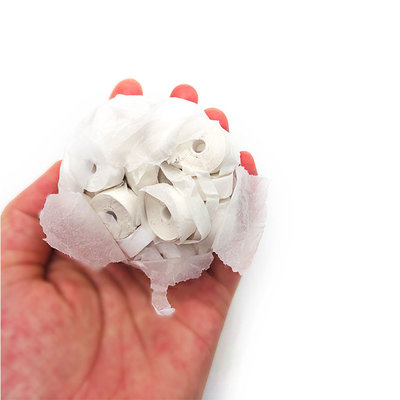 Boomwow 6m No Mess Paper Party Throw Streamers with Handle-White supplier