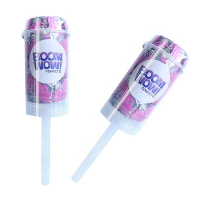 Boomwow Coloful Push Pop Party Poppers Confetti supplier