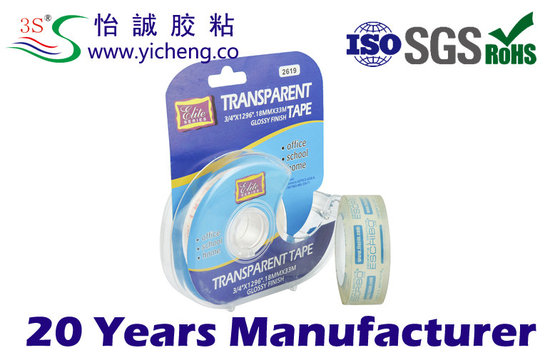 anti buffer high strength BOPP Stationery Tape , water base acrylic adhesive
