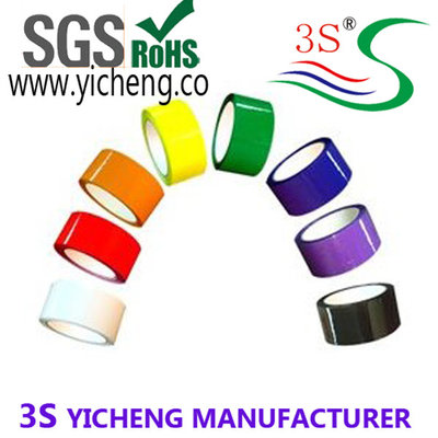red carton package BOPP Self Adhesive Tape / water-based custom logo printed tapes