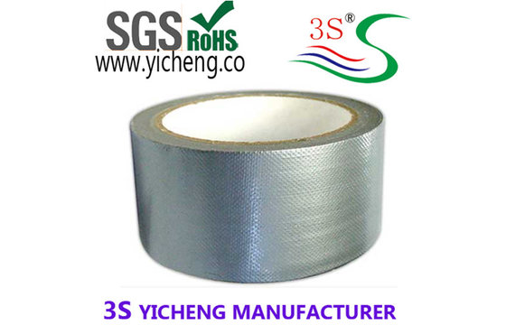 Silver-gray cloth duct tape , waterproof backing rubber adhesive tape for sealing