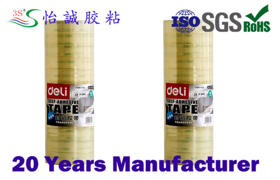 factory custom logo printed crystal clear tape for bag / box Sealing