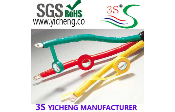 rubber resin adhesive PVC Electrical Insulation Tape , -18 to 105 Degree