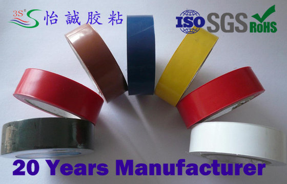 colored strong adhesive PVC Electrical Insulation Tape with polyvinyl chloride