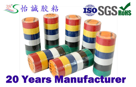colorful red / green PVC Electrical Insulation Tape for Wiring grouping