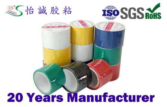 Polyvinyl Chloride PVC high temperature insulation tape for wire wrapping / bonding