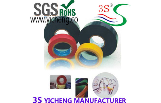 Polyvinyl Chloride PVC high temperature insulation tape for wire wrapping / bonding